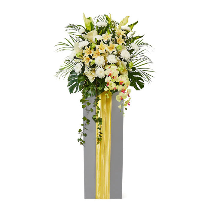 Sympathy Flower Stand - Graceful Remembrance – FarEastFlora.com.my