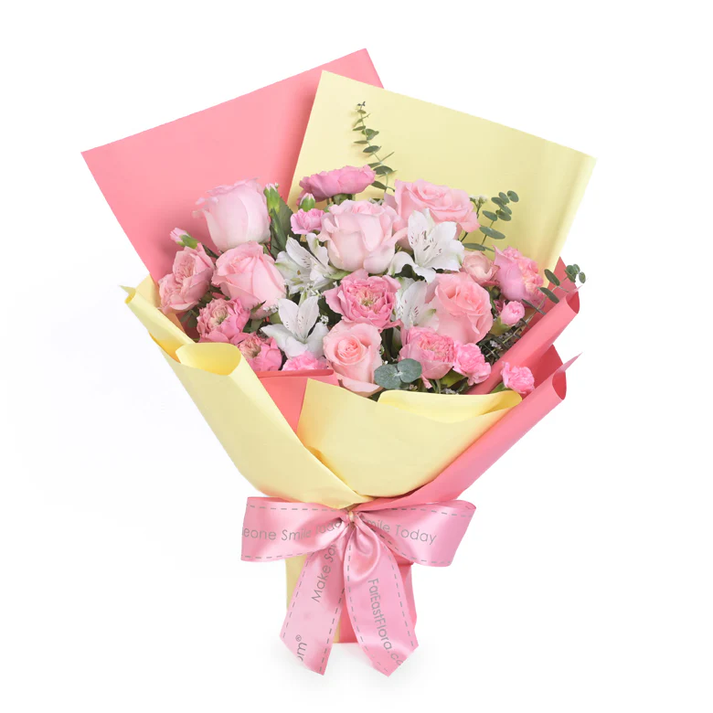 Pastel Theory Flower Bouquet | Soft & Elegant Blooms | Far East Flora ...