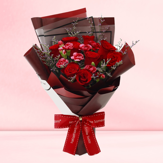 Valentine's Day Flower Bouquet | Red Roses Flower – FarEastFlora.com.my